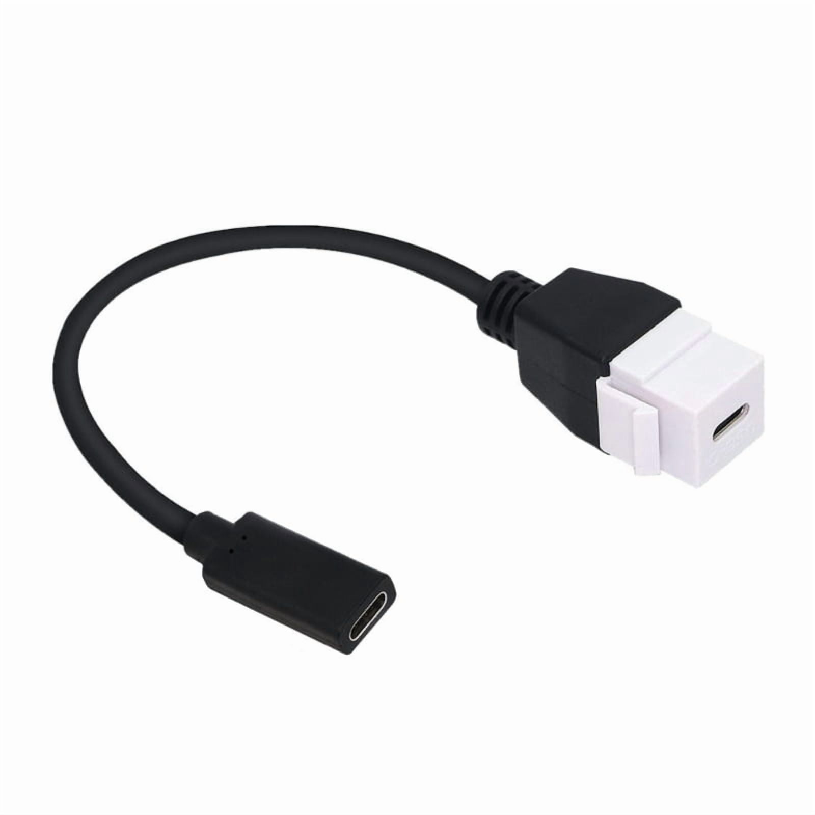 USB C Type C Keystone Jack Adapter Insert Cable 10Gbps Female to Female ...
