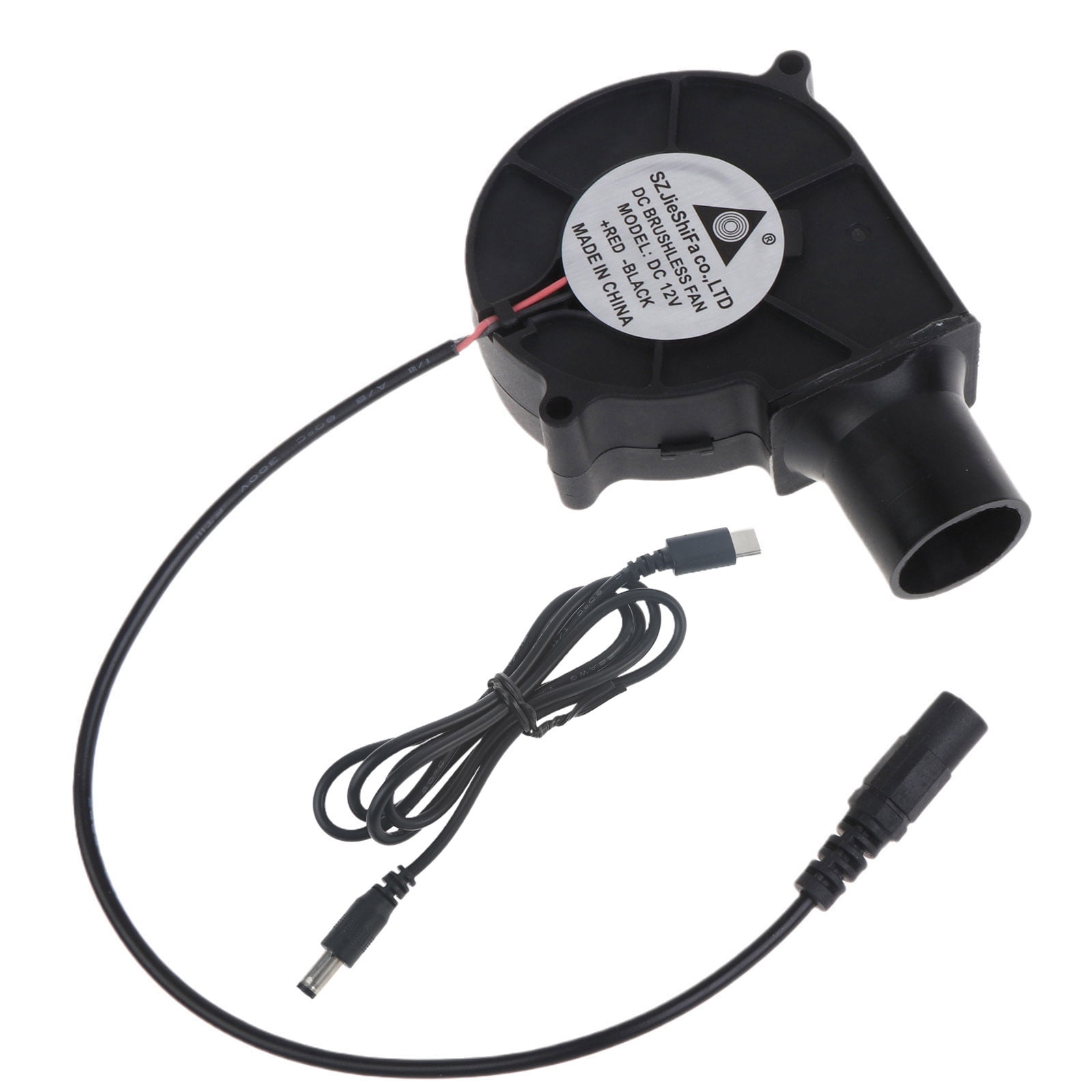 USB C Type C PD 12V 7530 Cooking Blower BBQ Fan Outdoor Cooking ...