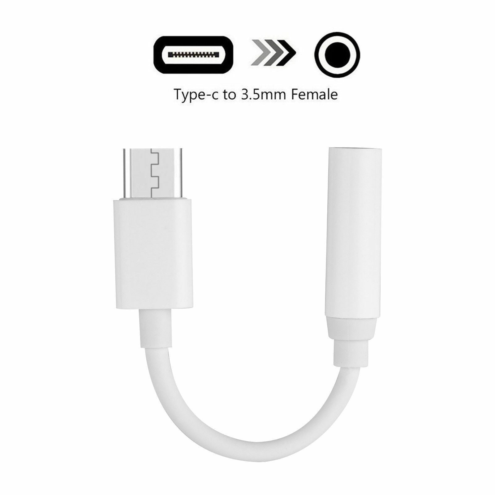 USB-C Type C to 3.5mm Audio Jack Adapter Realtek DAC Hi-res for Moto Z ...