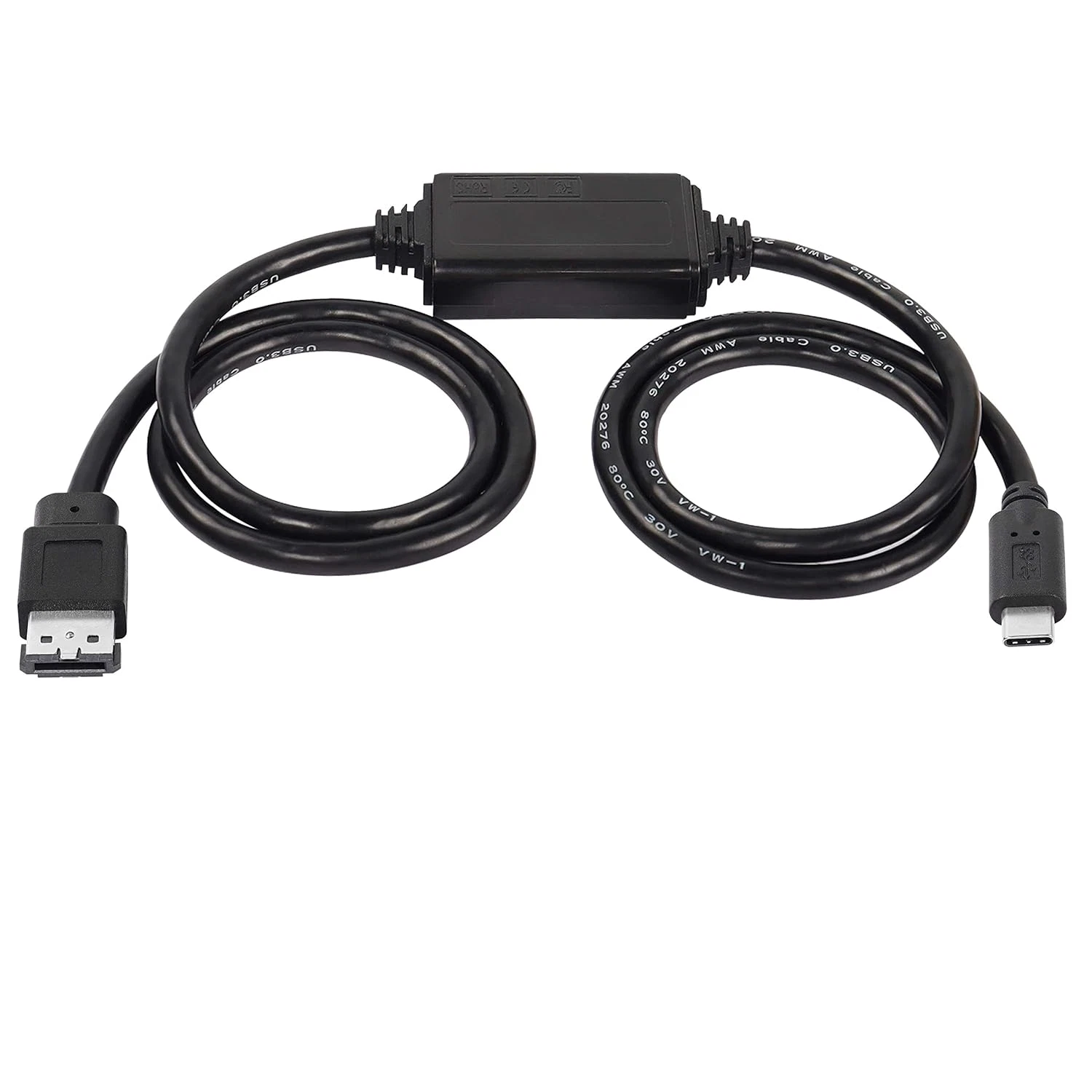 USB-C Type-C to Esata Adapter Cable 5Gbps USB C to Power Esata ...