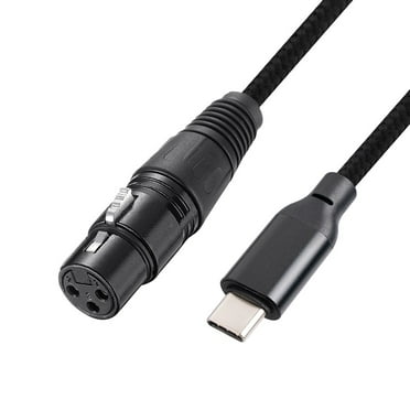 AGPtek 3M Microphone USB MIC Link Cable USB Male to XLR Female ...