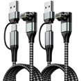 USB C & USB A 2 in 1 Charger Cable for Garmin Watch, [2 Pack 3.3FT] L ...