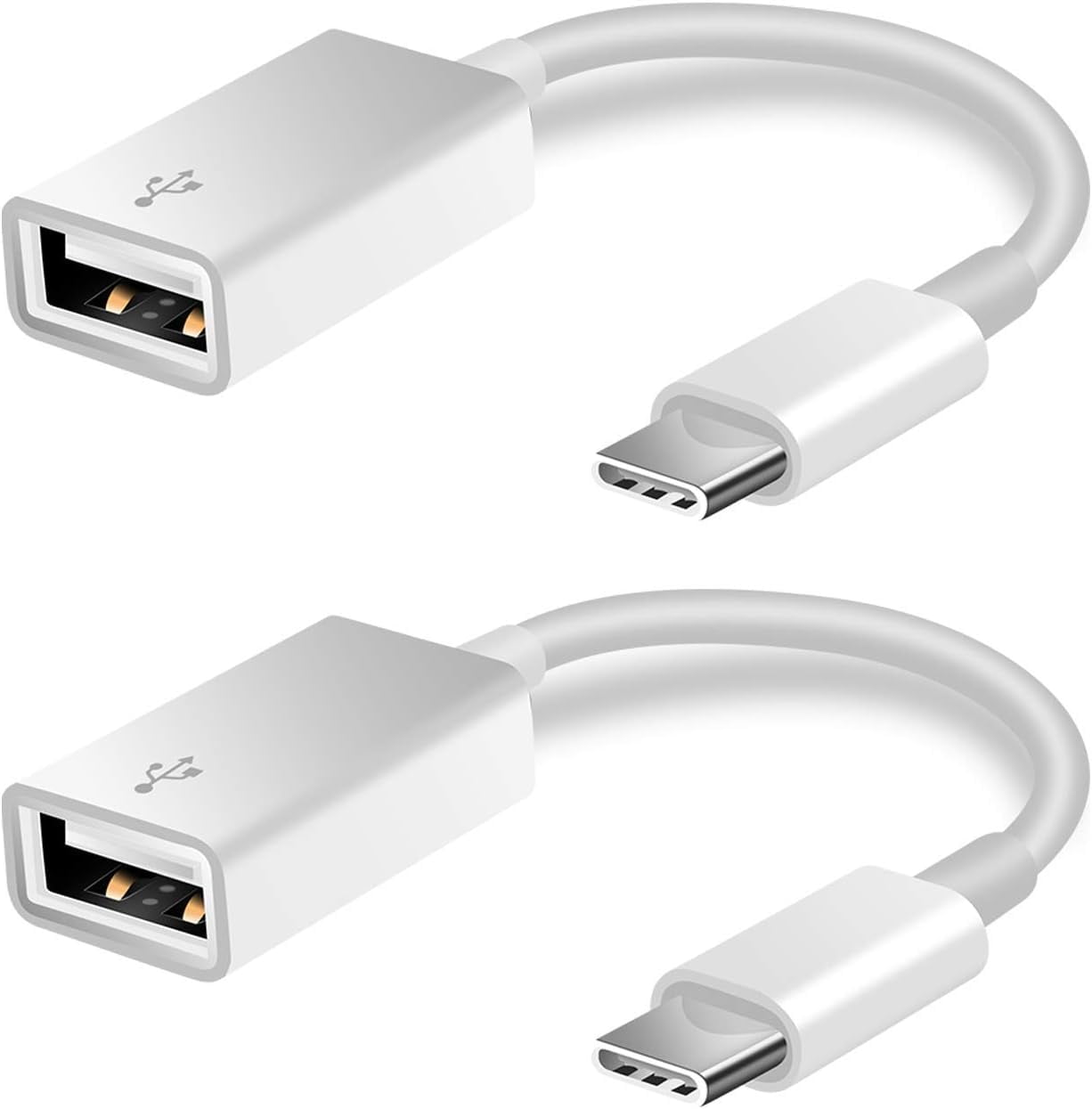 USB C to USB Adapter [2 Pack],Type-C OTG Cable Type C Male to USB A ...