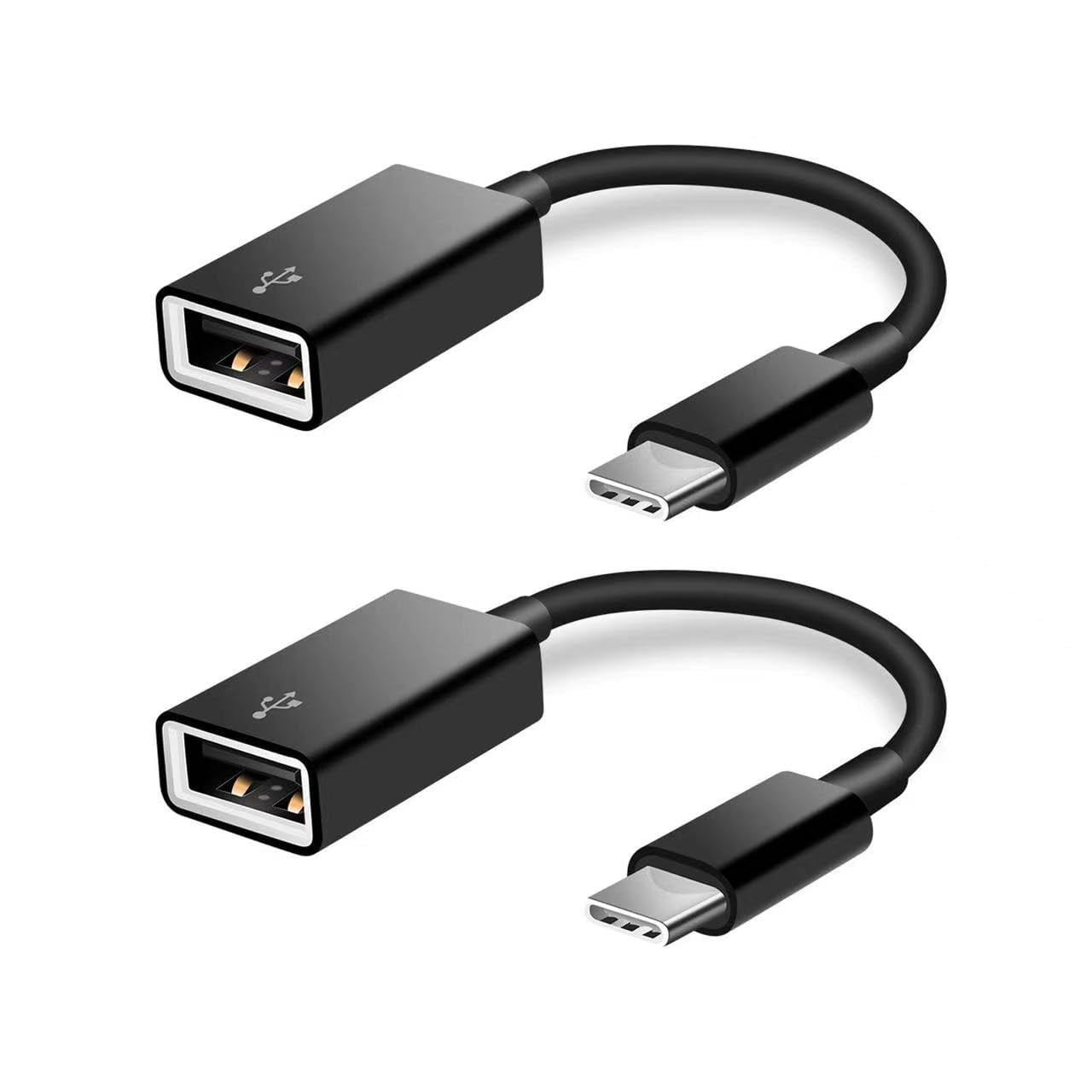 USB C to USB Adapter [2 Pack],Type-C OTG Cable Type C Male to USB A ...