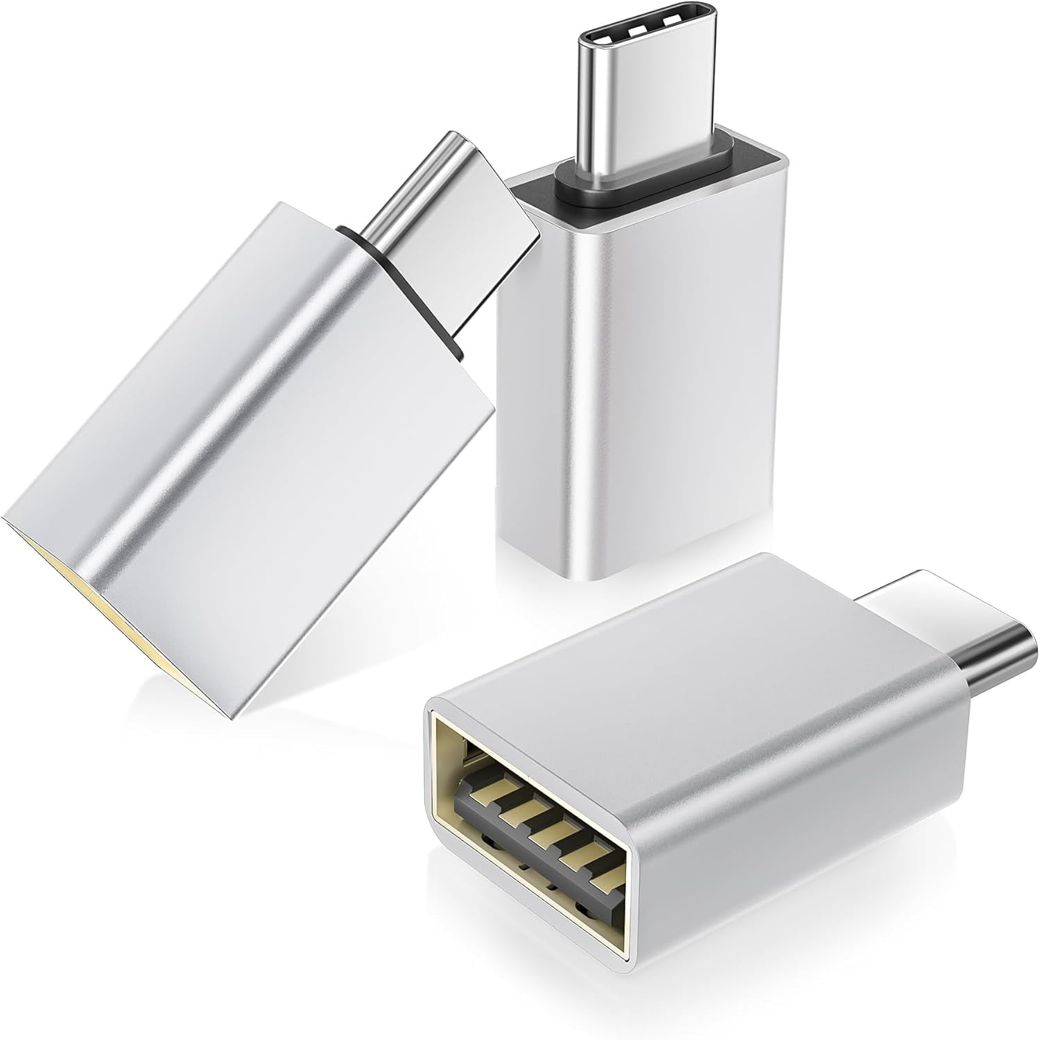USB C to USB Adapter 3 Pack,USB C Male to USB A 3.0 Female Adapter,Type C Thunderbolt 4 OTG ...