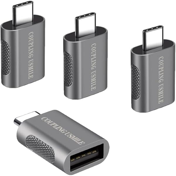USB C to USB Adapter [4 Pack],USBC to A Adapter | Type C to USB|10Gbps ...