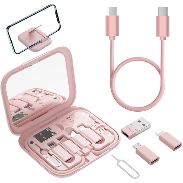 USB-C to USB Adapter, USB C Male Cable Box Contains Makeup Mirror/USB C ...