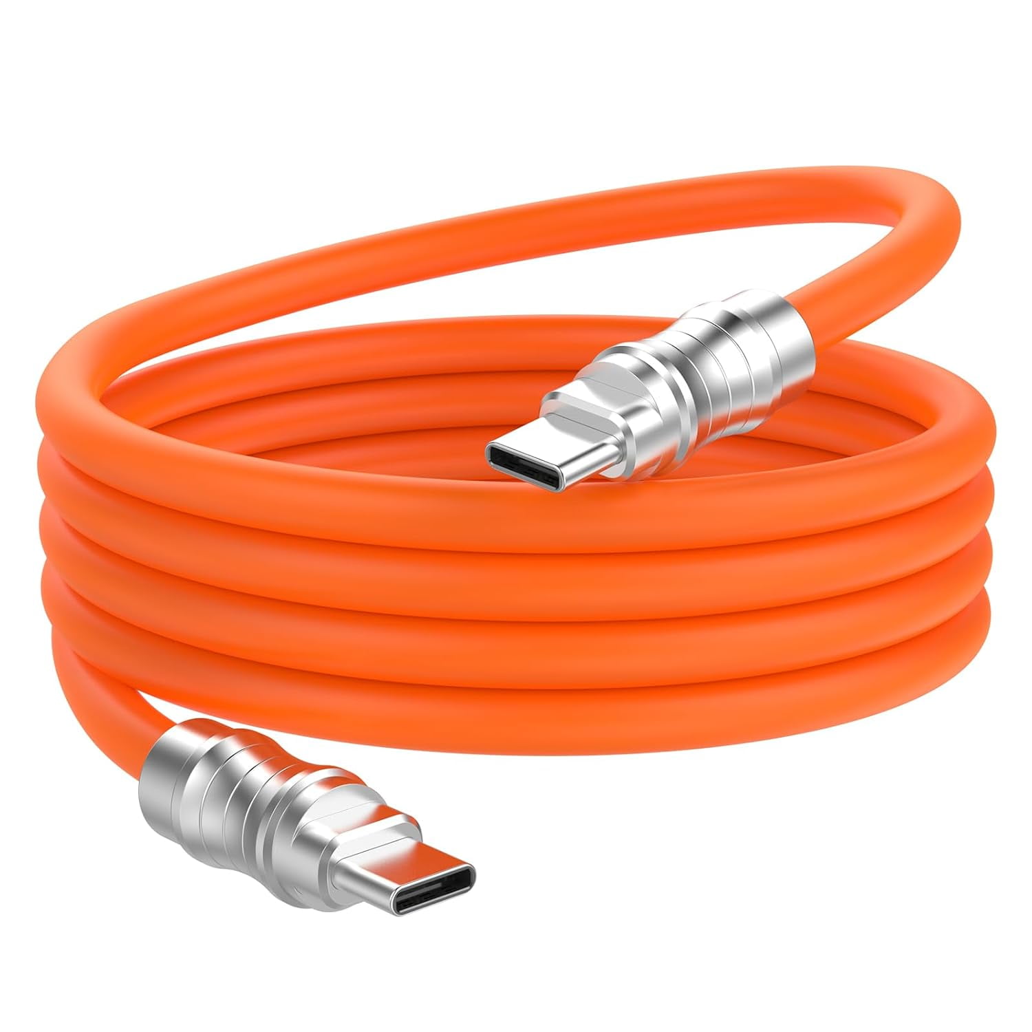 USB C to USB C Silicone Cable 3.3FT, Ultra Flexible & Soft USB Type C ...