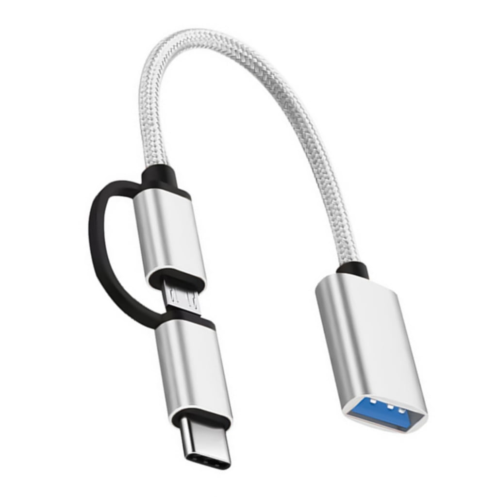 USB C/USB to USB Adapter Cable for Small USB Devices Nylon Braide ...