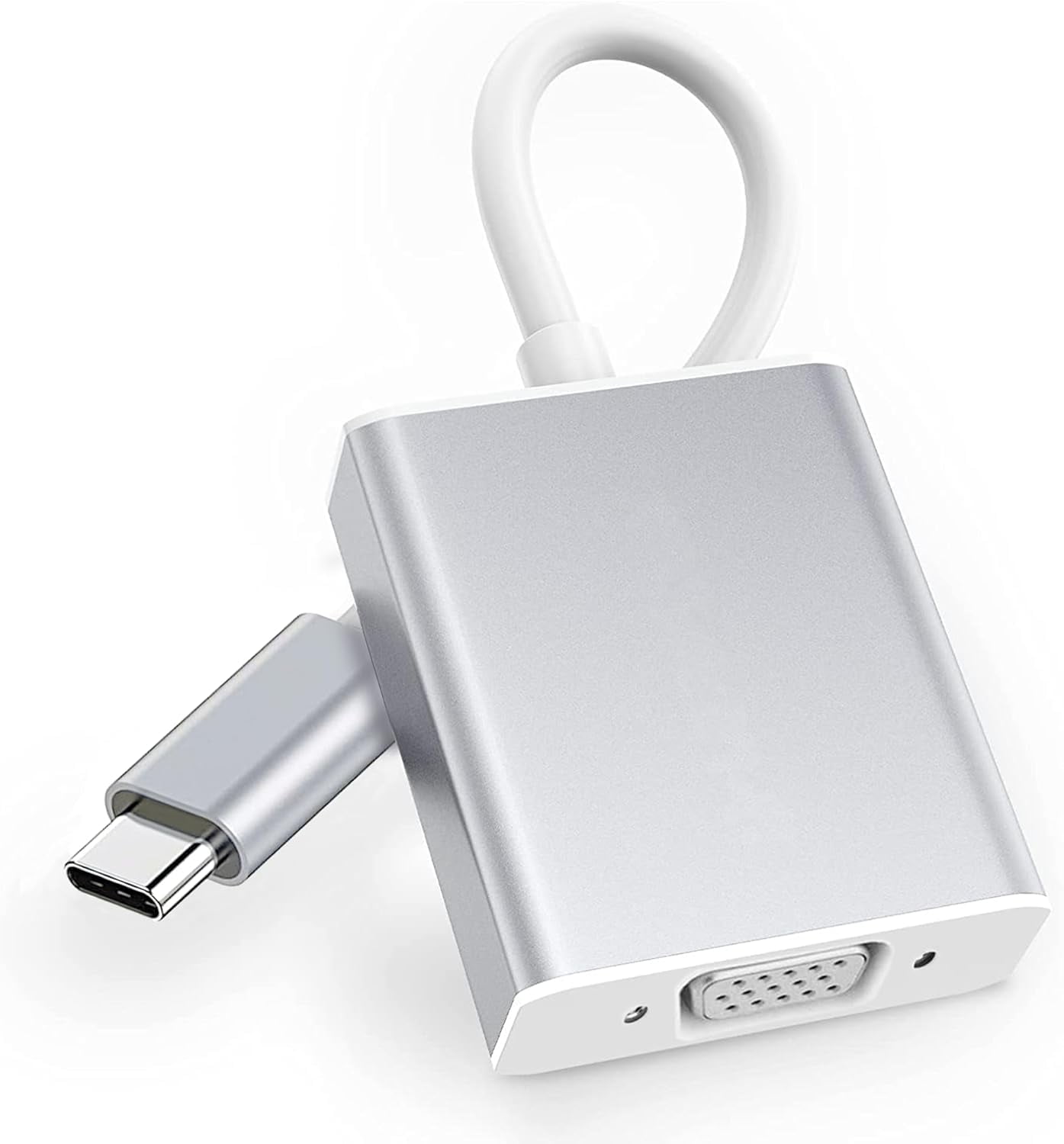 USB C to VGA Adapter for Monitor 1080P, VGA to USB C Adapter Cable for ...