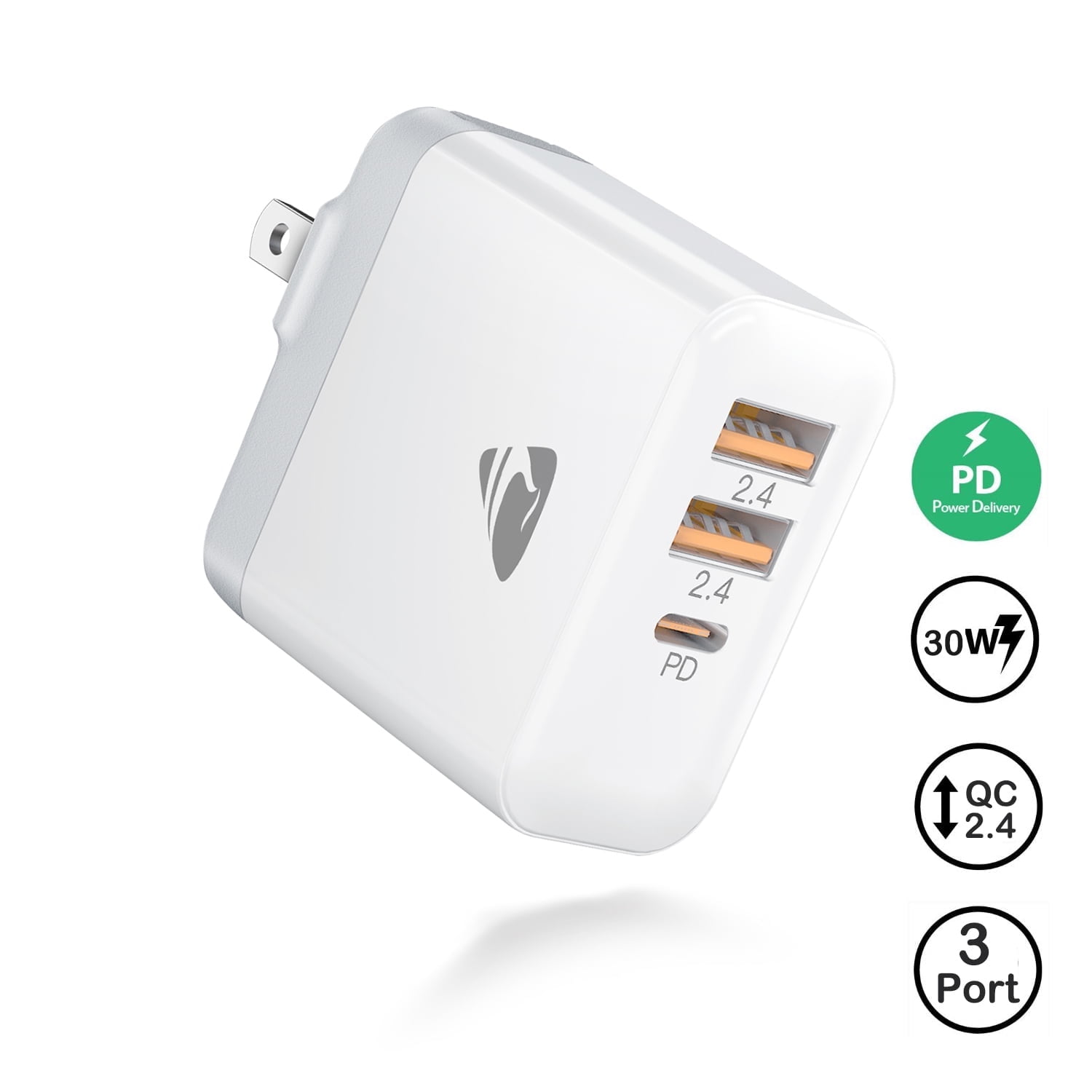 USB C Phone Multiport 30W Wall Charger, Fast Charging Adapter for ...