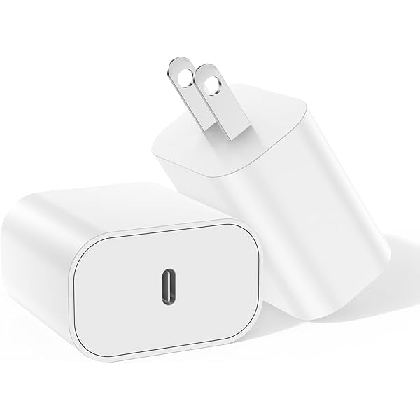 USB C Wall Charger Block 20W, 2-Pack Type C Super Fast Charging Box ...