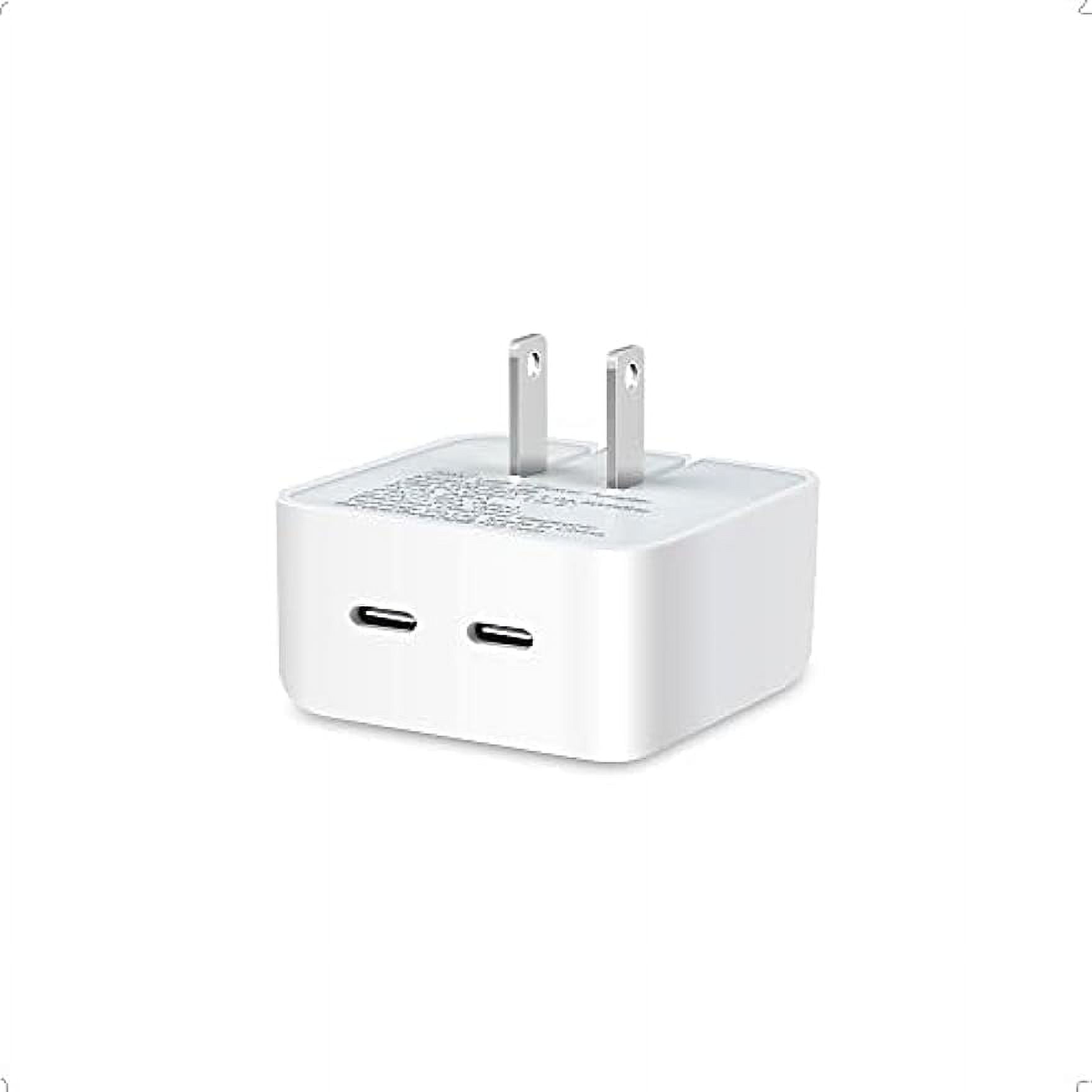 USB C Wall Charger, Fast Charging 35W Dual Port USB-C Power Adapter ...