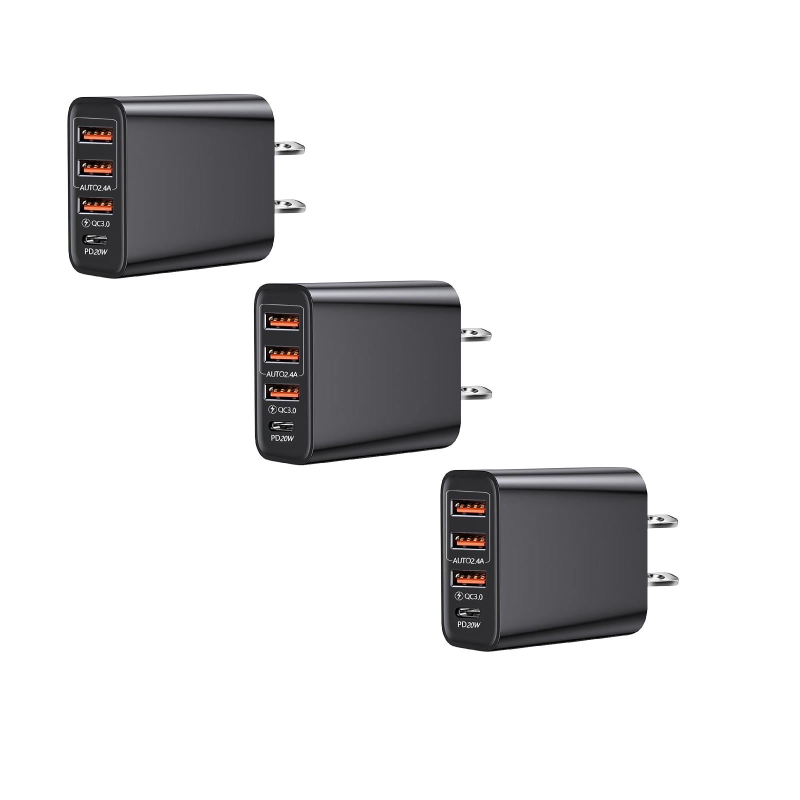 USB+C Wall Mount Phone 2 Dock Wall Plugs Kqi3 9v/2a Fast Charging Adapter Phone Plugs Type C ...