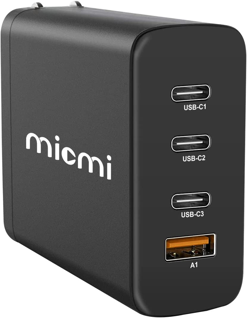 USB C pd 100W Multiport Charger, GaN Fast Power Delivery Adapter, 4 ...