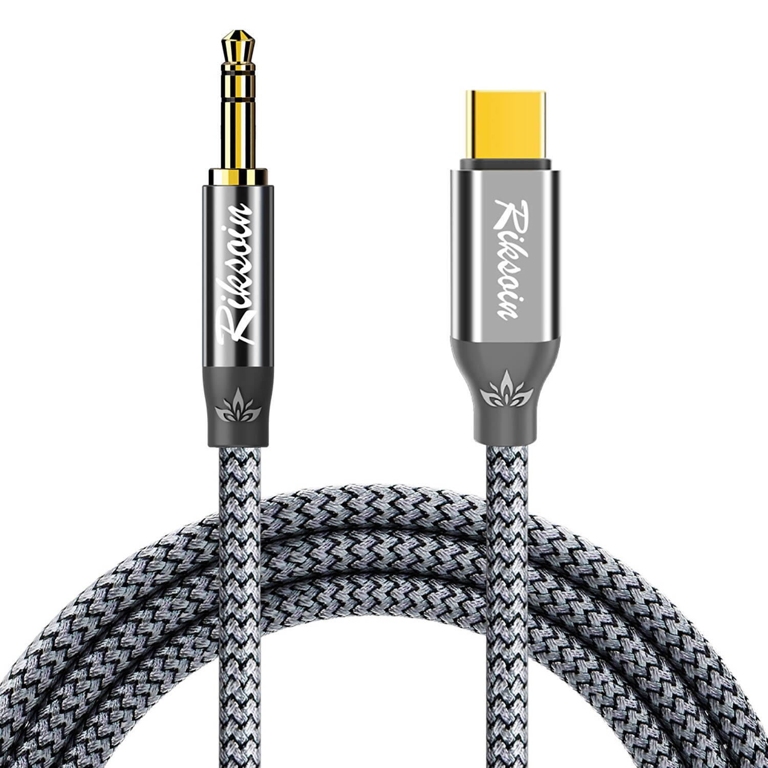 USB C to 3.5mm Audio Aux Jack Cable Compatible 4ft, USB Type C to 3.5mm ...