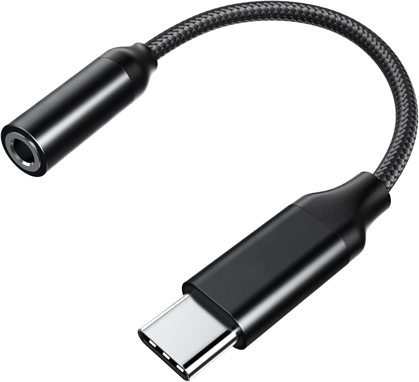 USB C to 3.5mm Headphone Adapter Jack Type C Aux Earphone Weave Audio ...