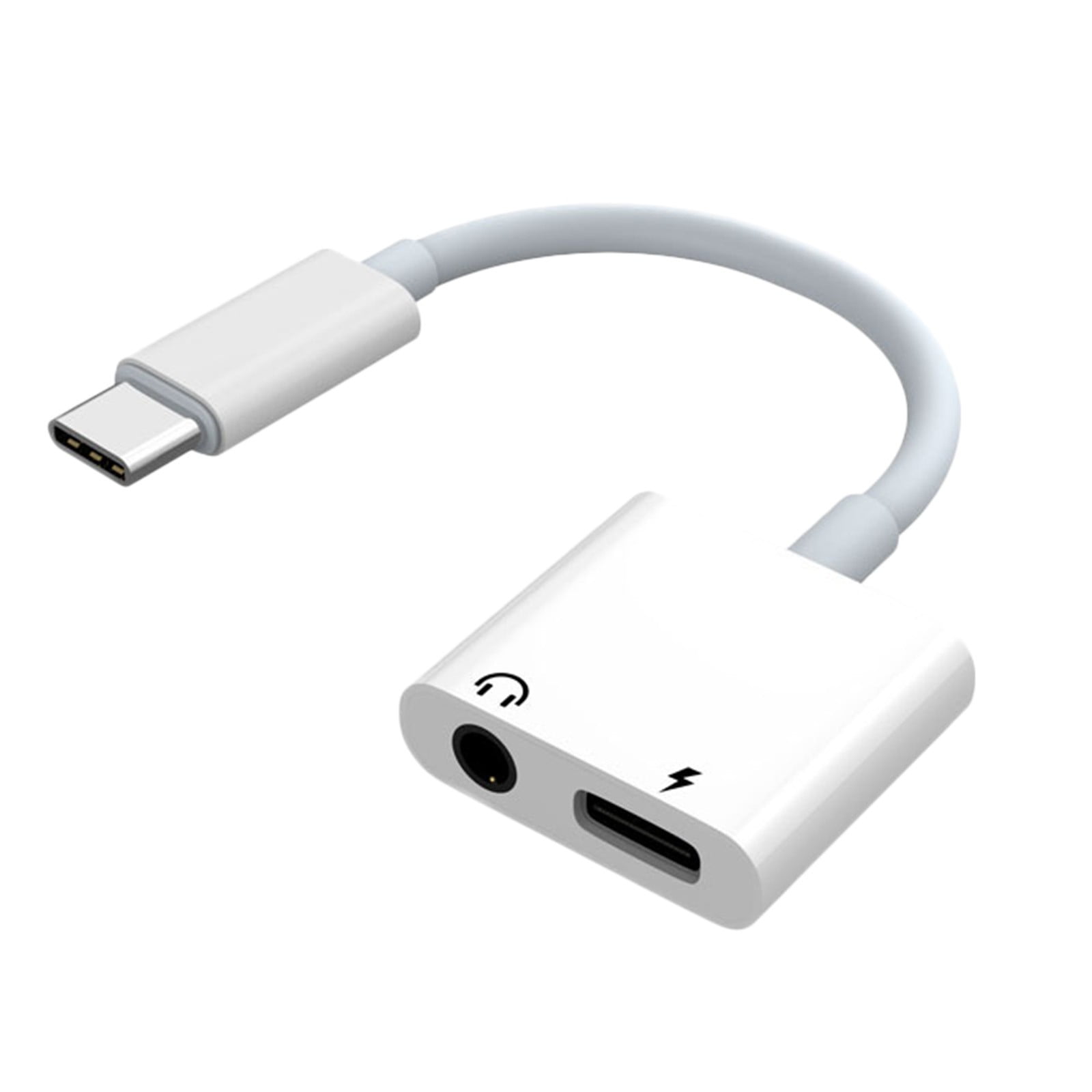 USB C to 3.5mm Headphone Splitter Adapter, Earphone Adapter Converter 2 ...