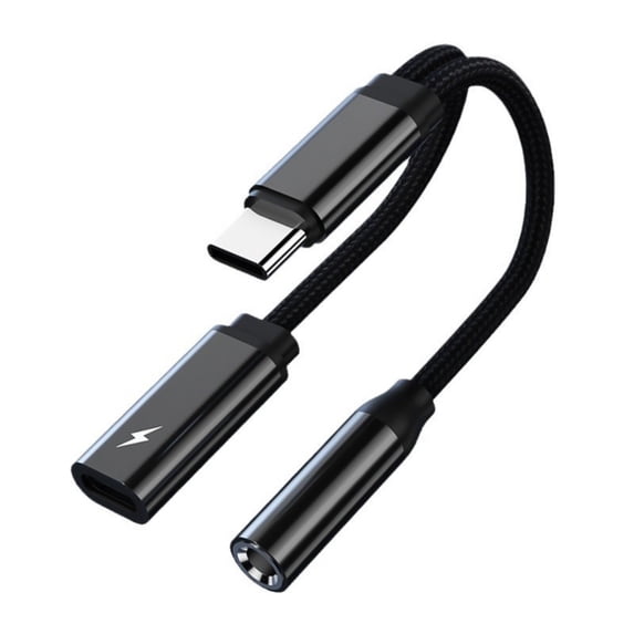 USB C to 3.5mm Headphone and Charging Adapter Type C to 3.5mm Headsets ...