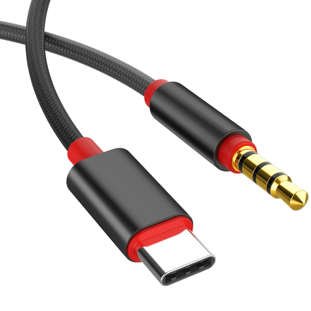 USB C to 3.5mm Sound Cable Headphone Male Cord Car Auxiliary Cable Type ...