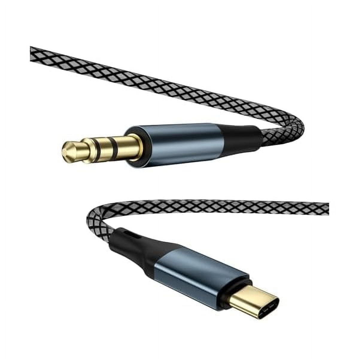 USB C-to-3.5mm audio auxiliary jack cable, C-type adapter to 3.5mm ...