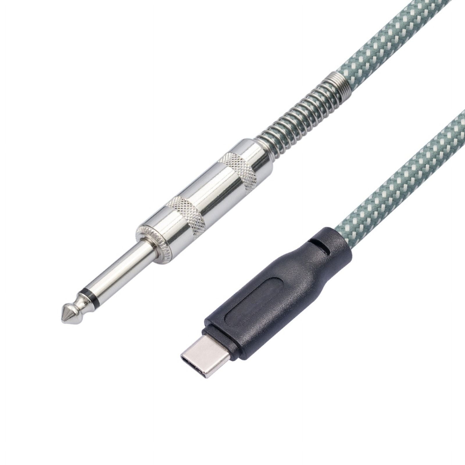 USB C to 6.35mm Stereo Cable USB Type C to 6.35mm Cord for Smartphones ...