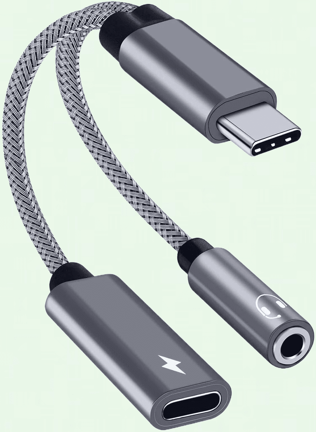 USB C to AUX Microphone Jack with 60W PD Fast Charging for Stereo ...