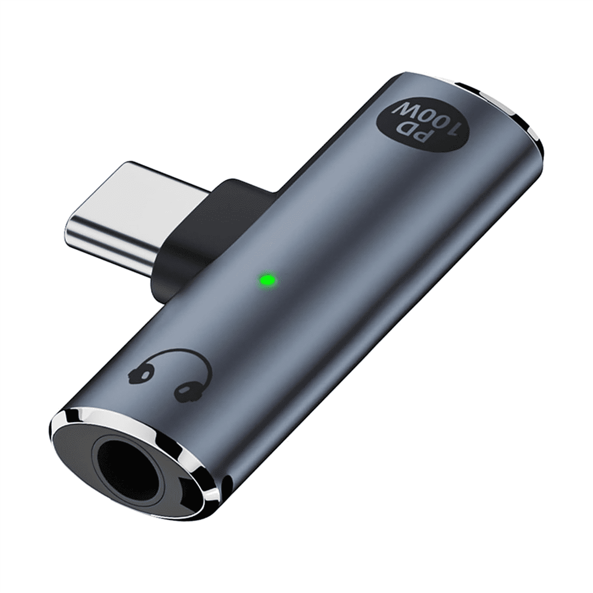 USB C to Audio Jack Adapter with 100W Fast Charging,2-in-1 3.5mm Female ...