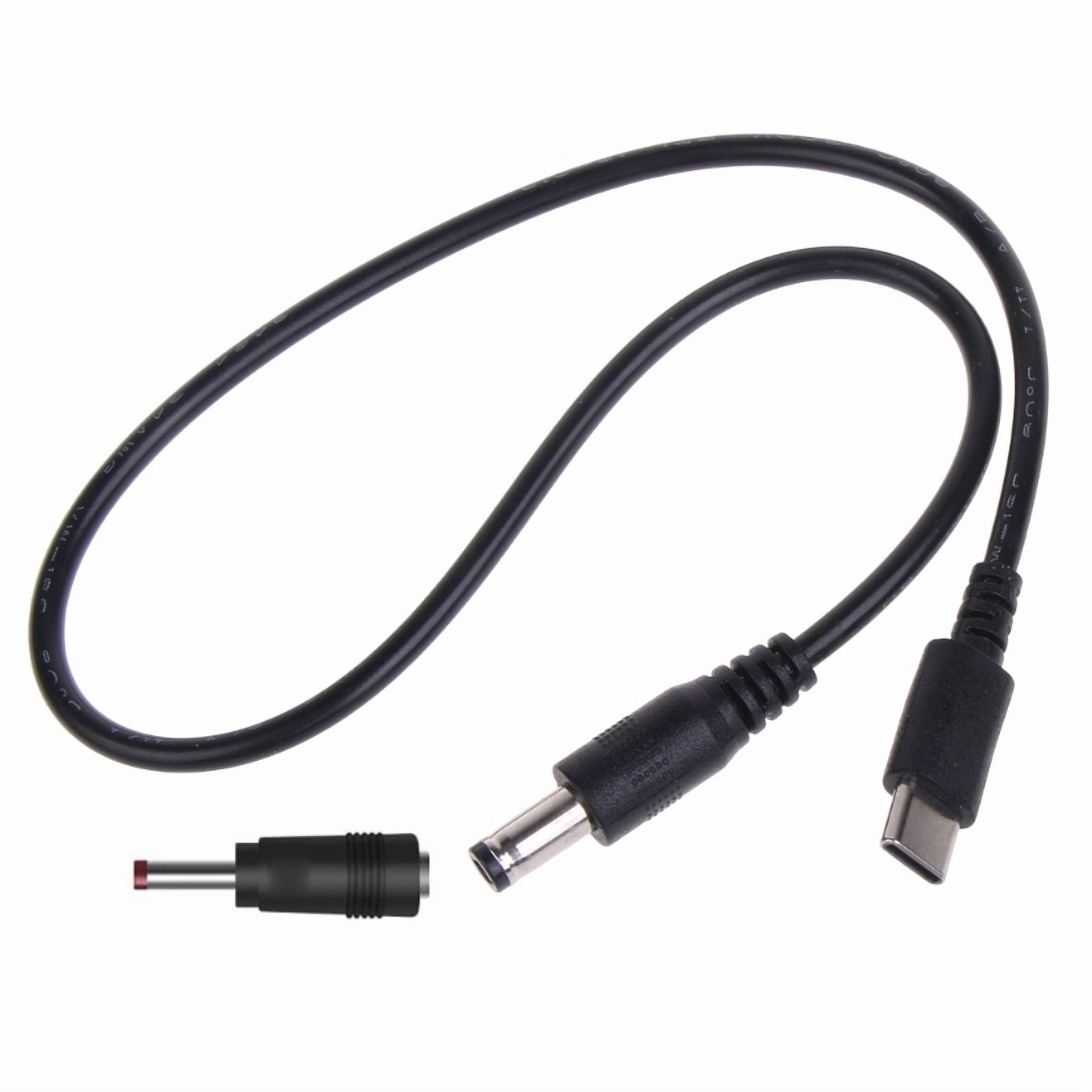 USB C to DC 5.5x2.1mm 3.5x1.35mm Power Cable with 9V 5V 12V 15V 20V PD ...