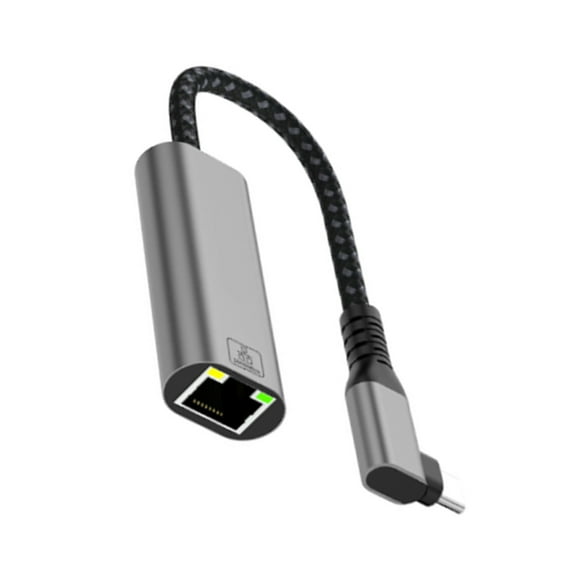 USB C to Ethernet Adapter 90 Degree Angled Type C to RJ45 Gigabit ...