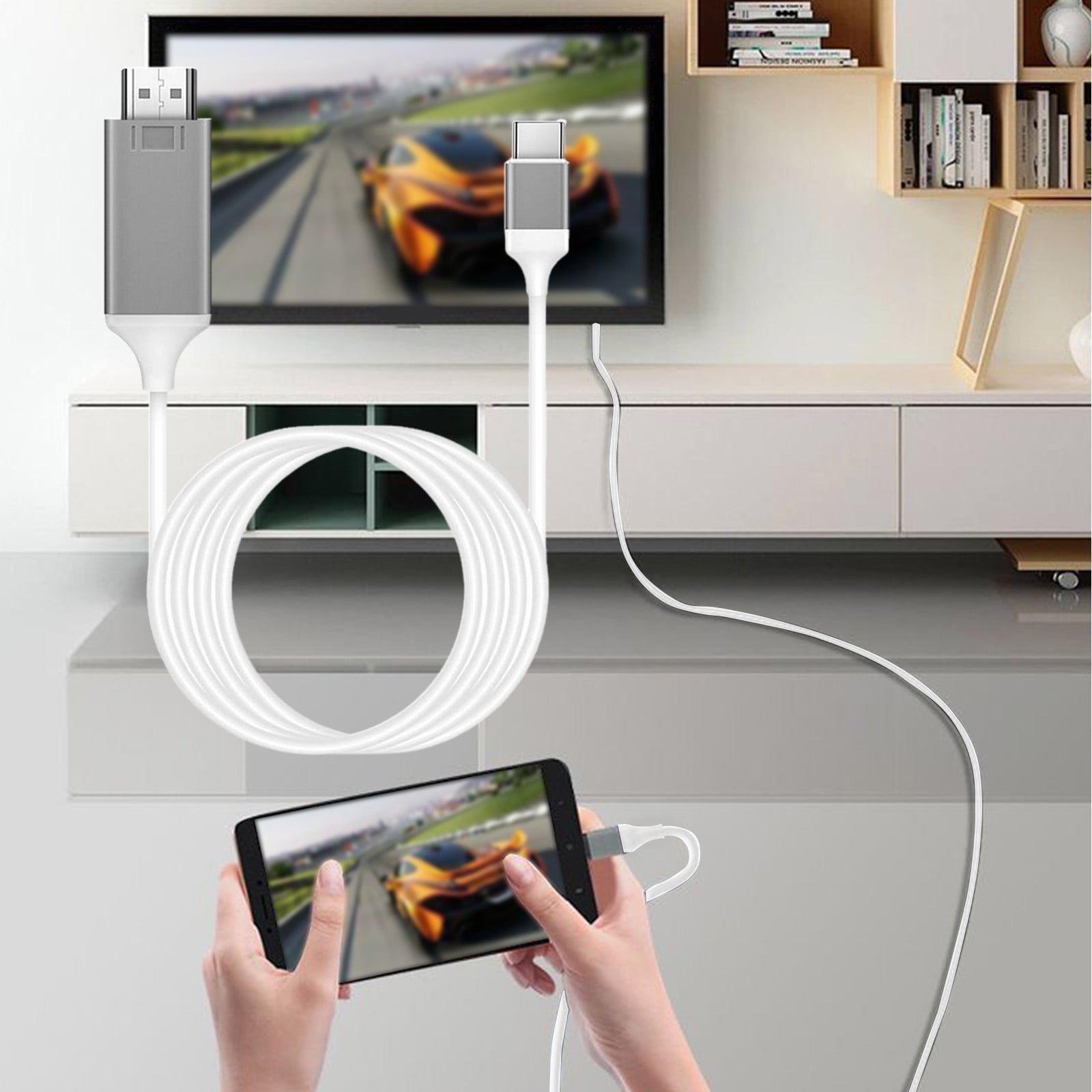 USB C to HDMI Adapter Same Screen Conversion 4K30HZ 2M Compatible with ...