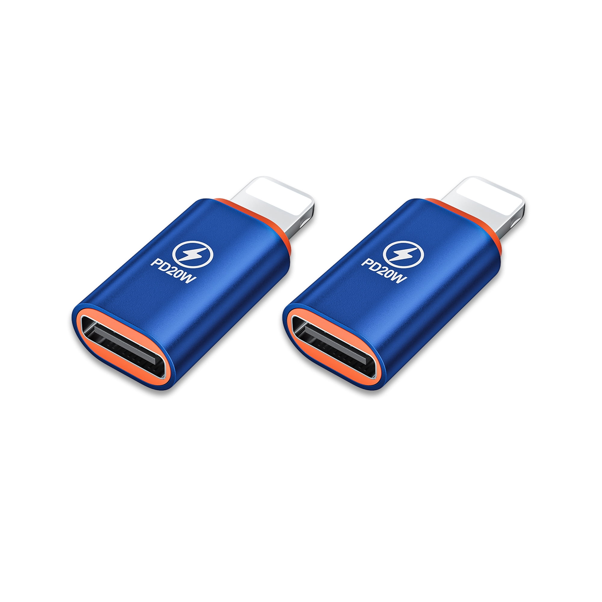 USB C to Lightning Adapter 2 Pack 20W PD Fast Charging Lightning Male ...