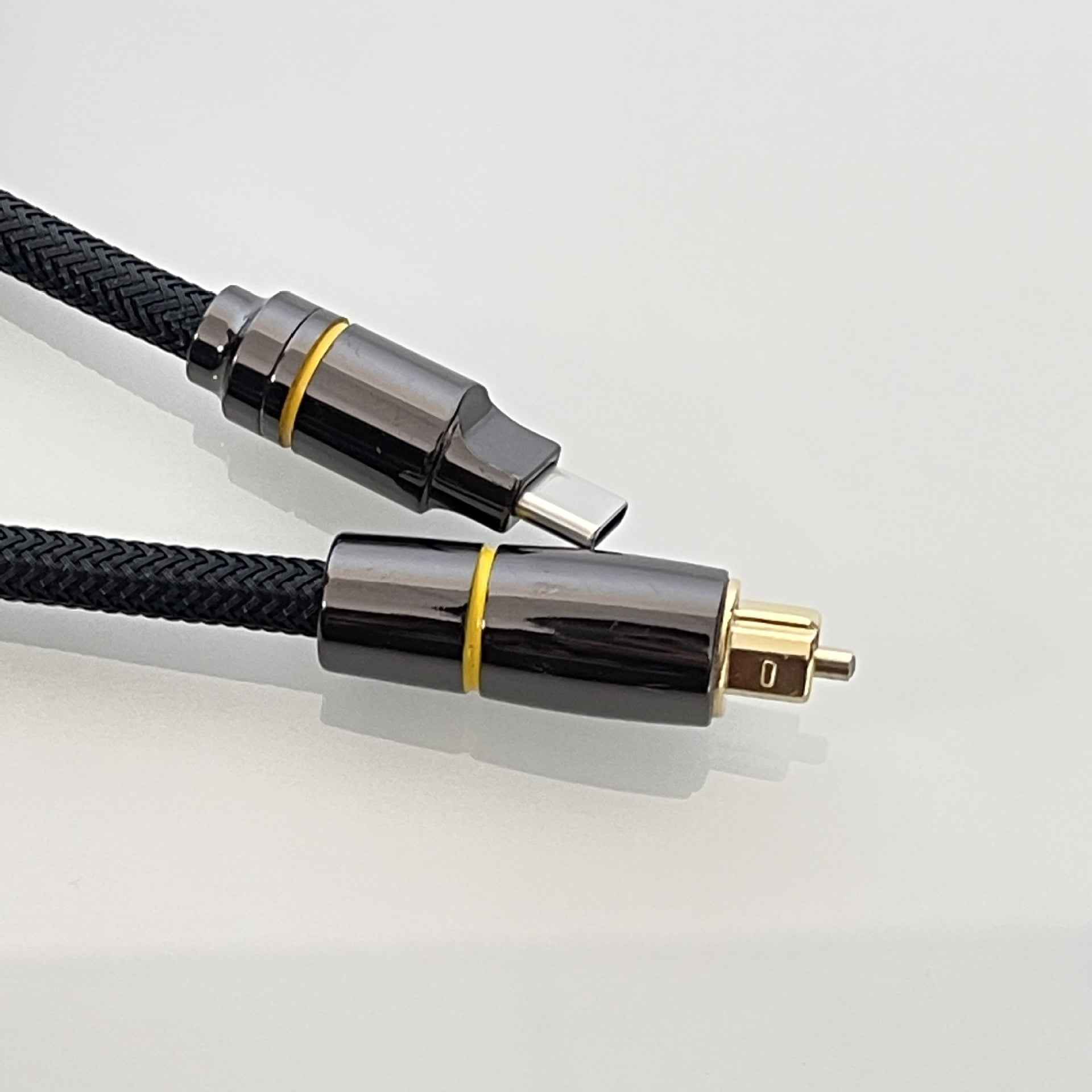 USB C to Optical Audio Cable, 5.1 Channel Digital Fiber Optic SPDIF ...