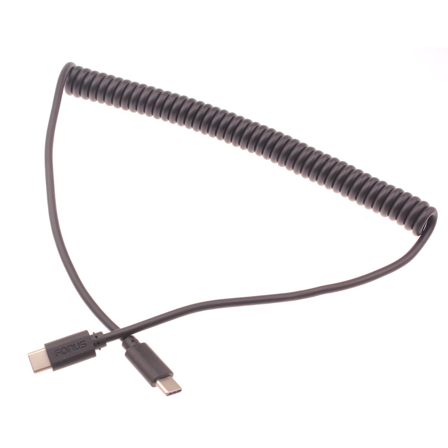 USB-C to TYPE-C Coiled Cable for HMD Vibe/Skyline - Fast Charger Cord ...