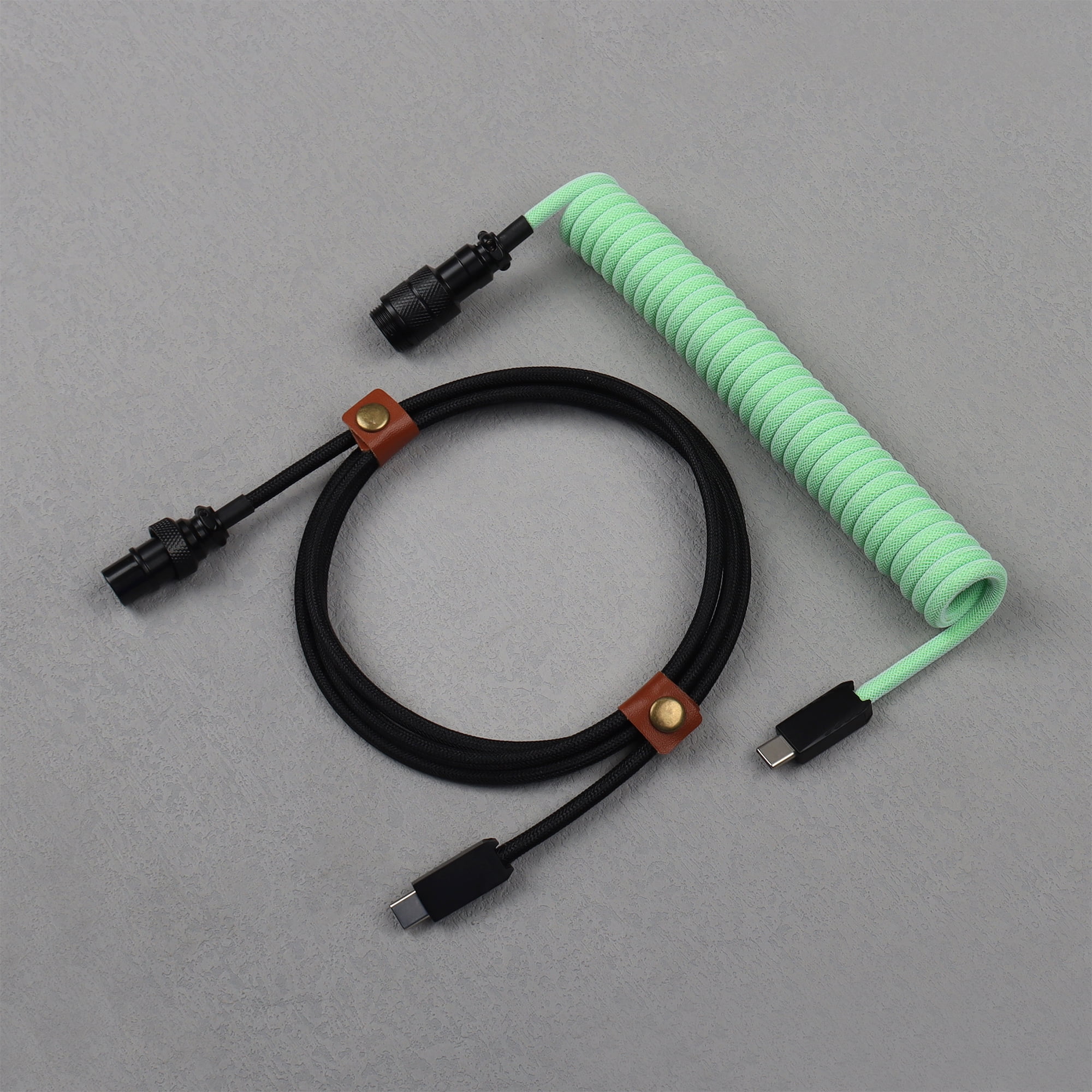 USB-C to Type-C Coiled Cable Gamer Keyboard Custom Coil Type USB C ...