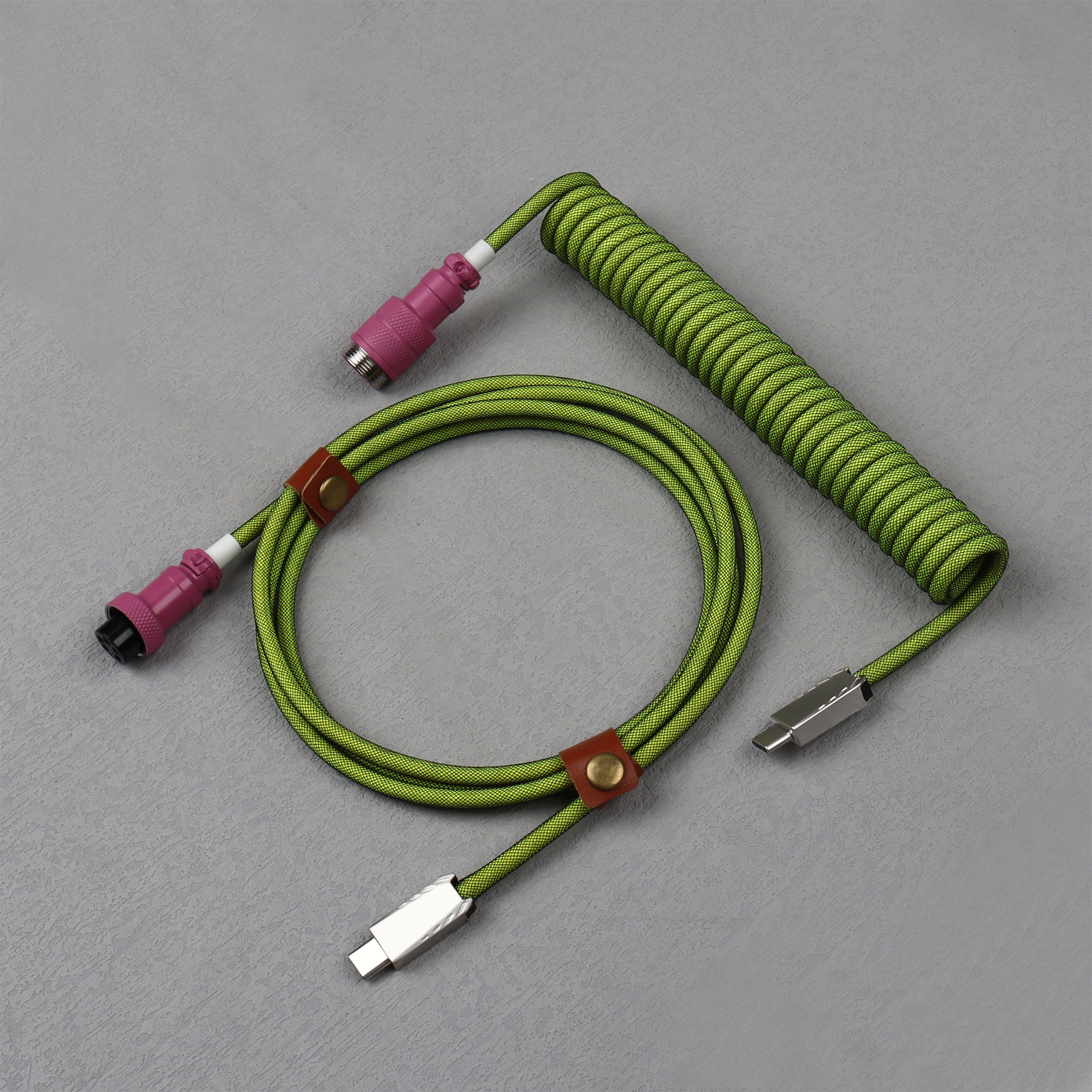 USB-C to Type-C Coiled Cable Gamer Keyboard Custom Coil Type USB C ...
