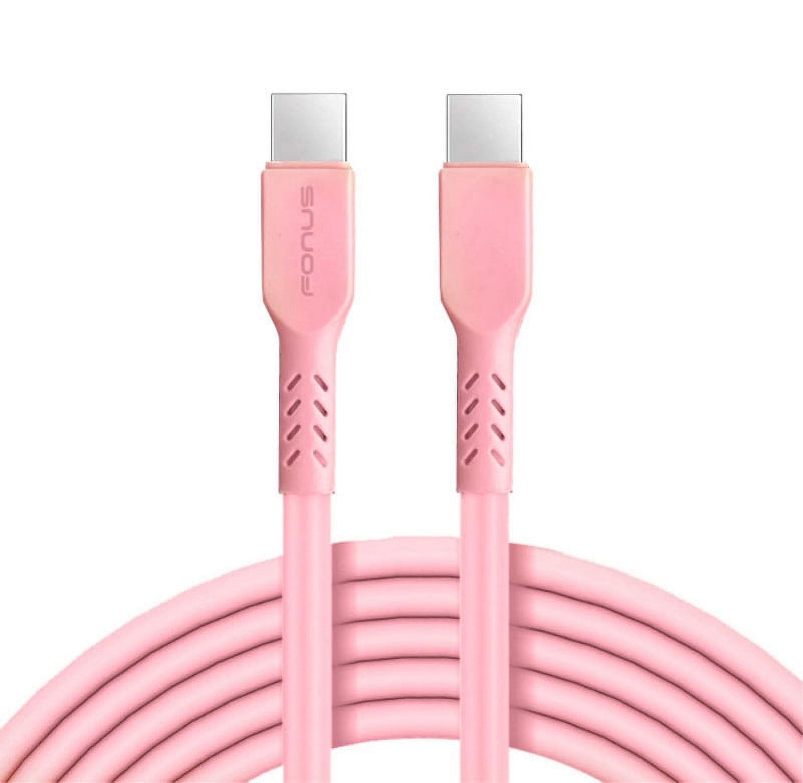 USB-C to Type-C Pink 6ft Long Cable for Cricket Outlast 5G, Ovation 3 ...