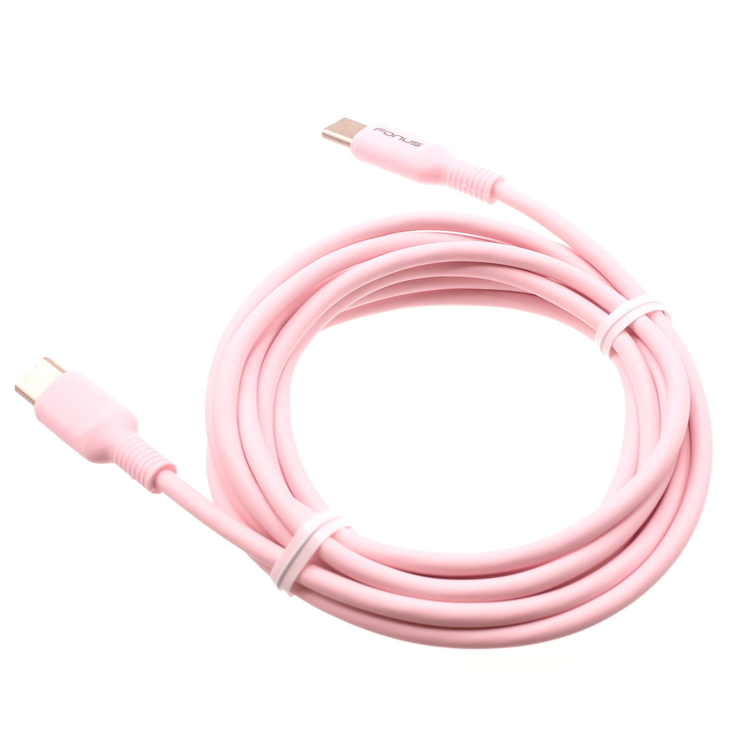 USB-C to Type-C Pink 6ft Long Cable for Samsung Galaxy S25/Ultra/Plus ...
