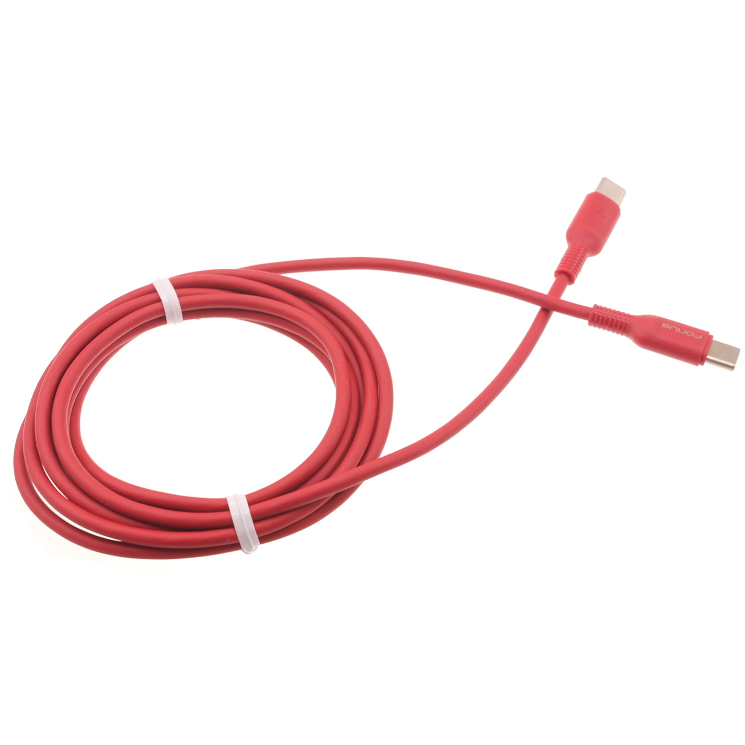 USB-C to Type-C Red 6ft Long Cable for T-Mobile REVVL 7 5G - PD Fast ...