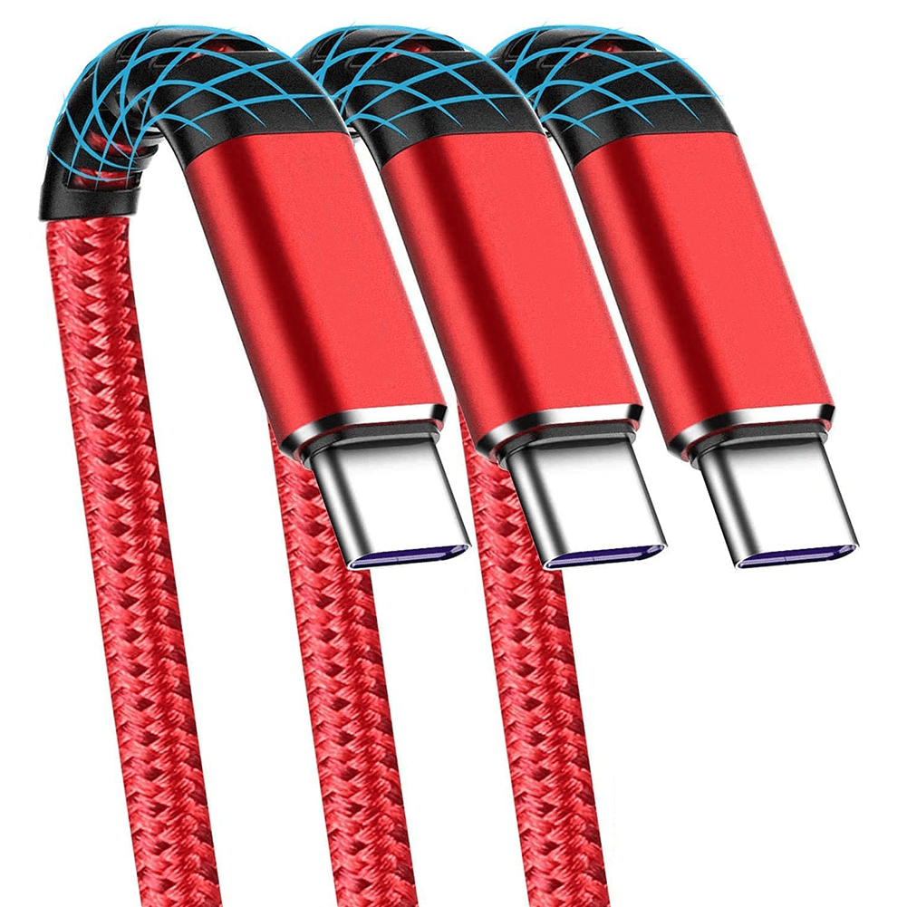 3-Pack 6.6ft Fast Charging USB-C to USB A Cable for Android Phones ...