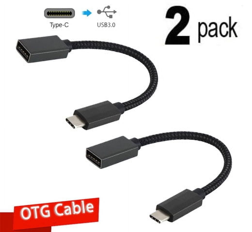 USB C to USB Adapter 2Pack, USB C to USB3.0 Female Adapter, OTG Cable ...