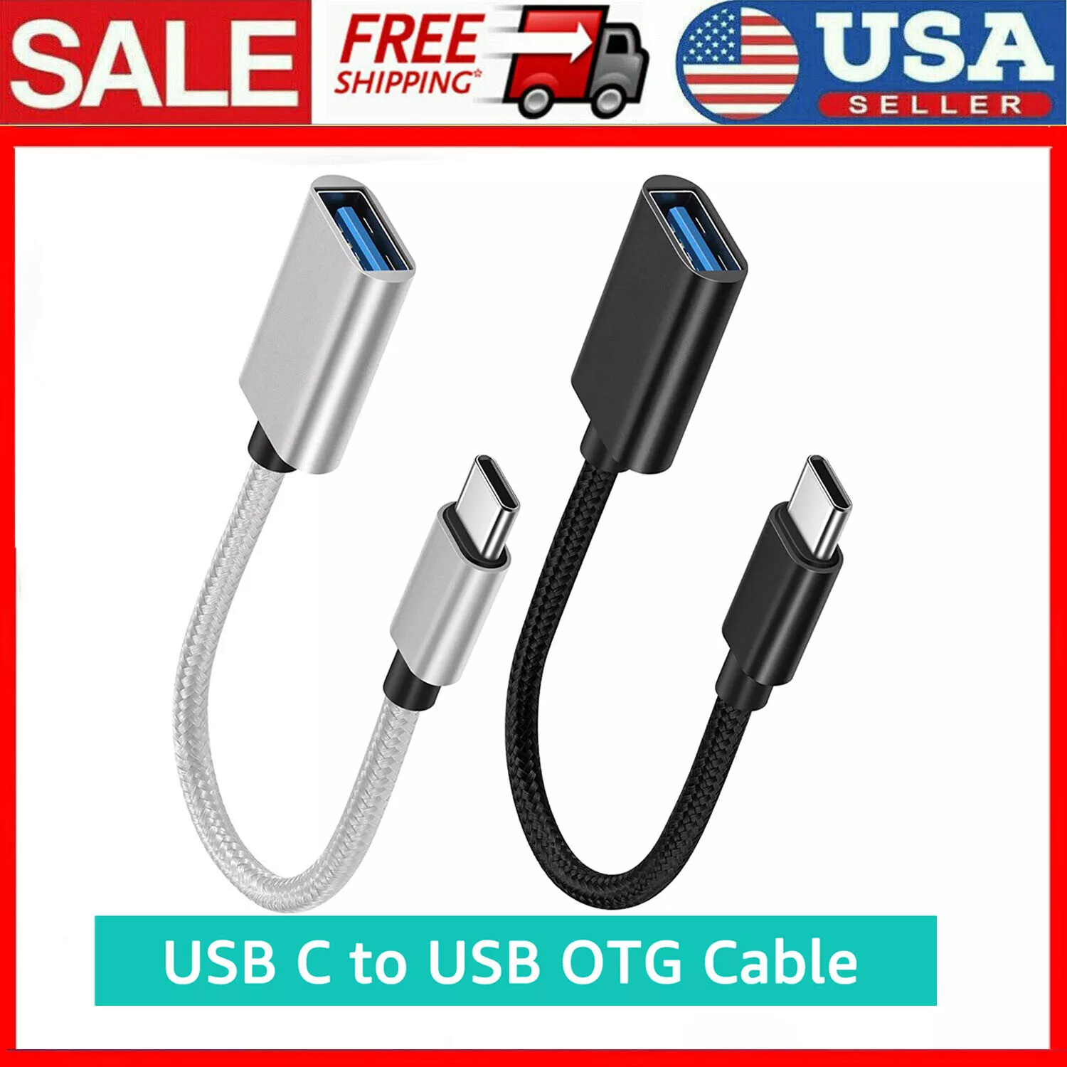 USB C to USB Adapter OTG Cable USB Type C Male to USB 3.0 Female Cable ...