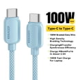 USB-C to USB-C Cable 100W - 6ft Fast Charging Cable 5A PD | Universal ...