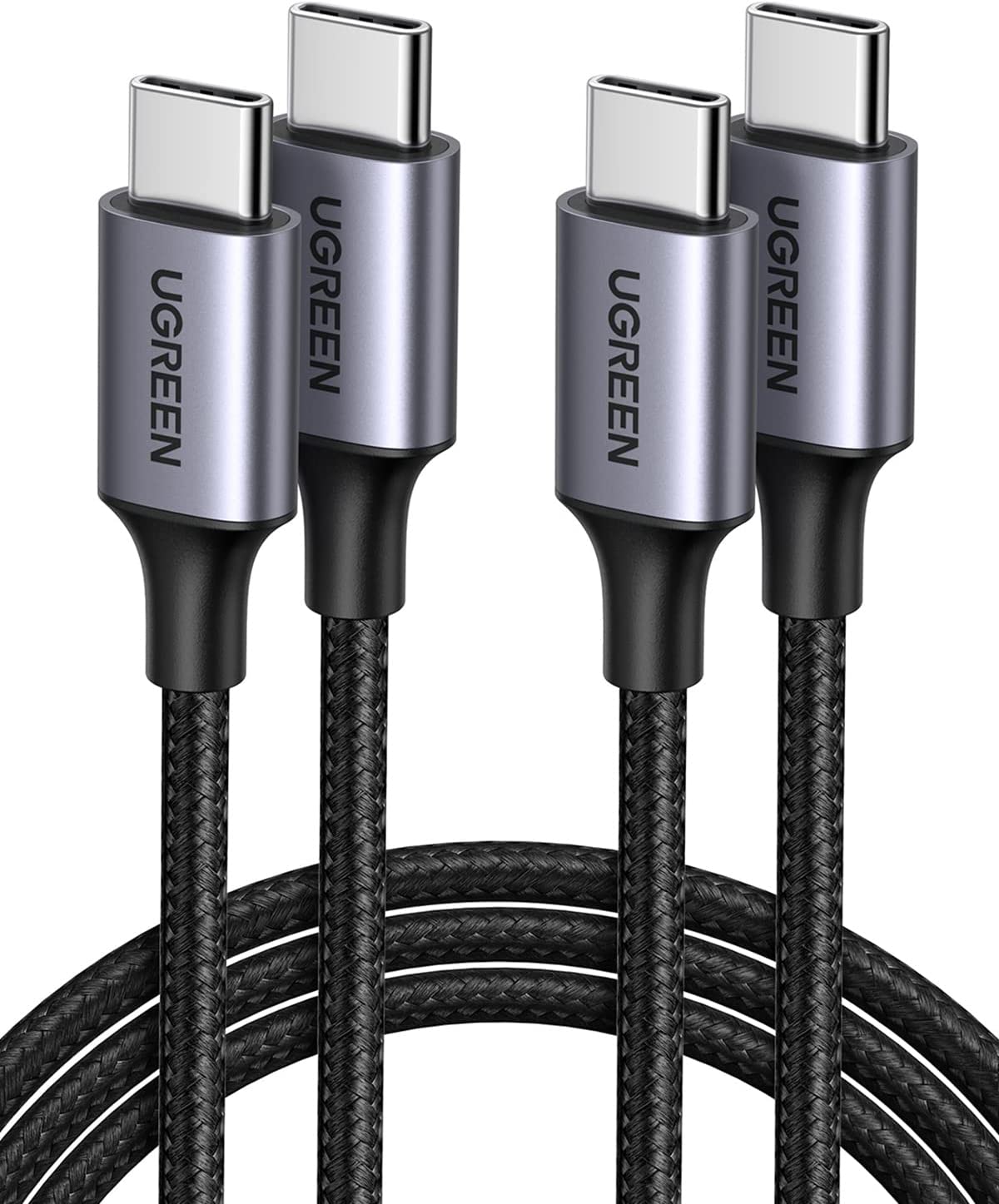 USB C to USB C Cable, 60W 2-Pack USB C Cable Nylon Braided for iPhone ...
