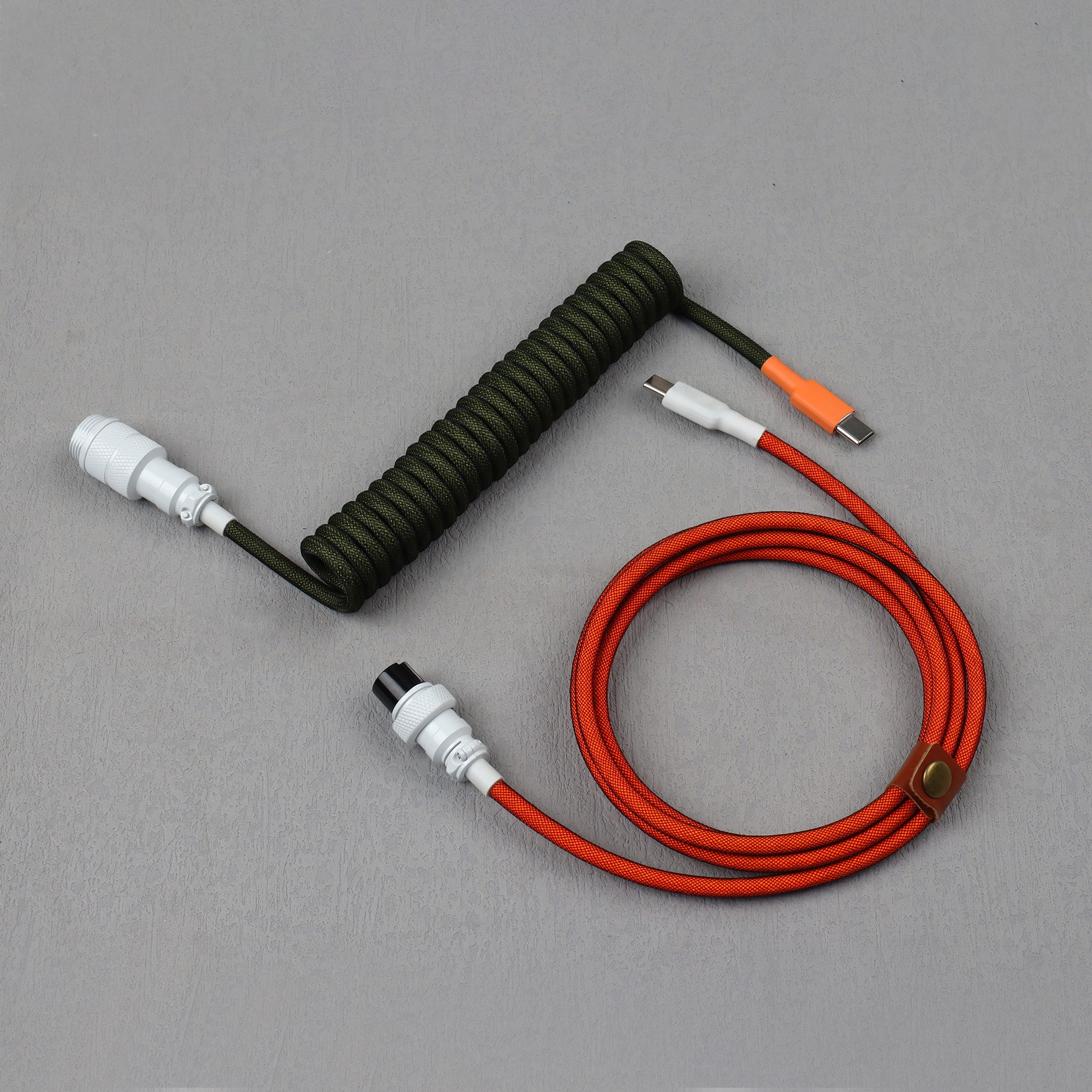 USB C to USB C Coiled Keyboard Cable for Gaming Keyboard Desktop ...