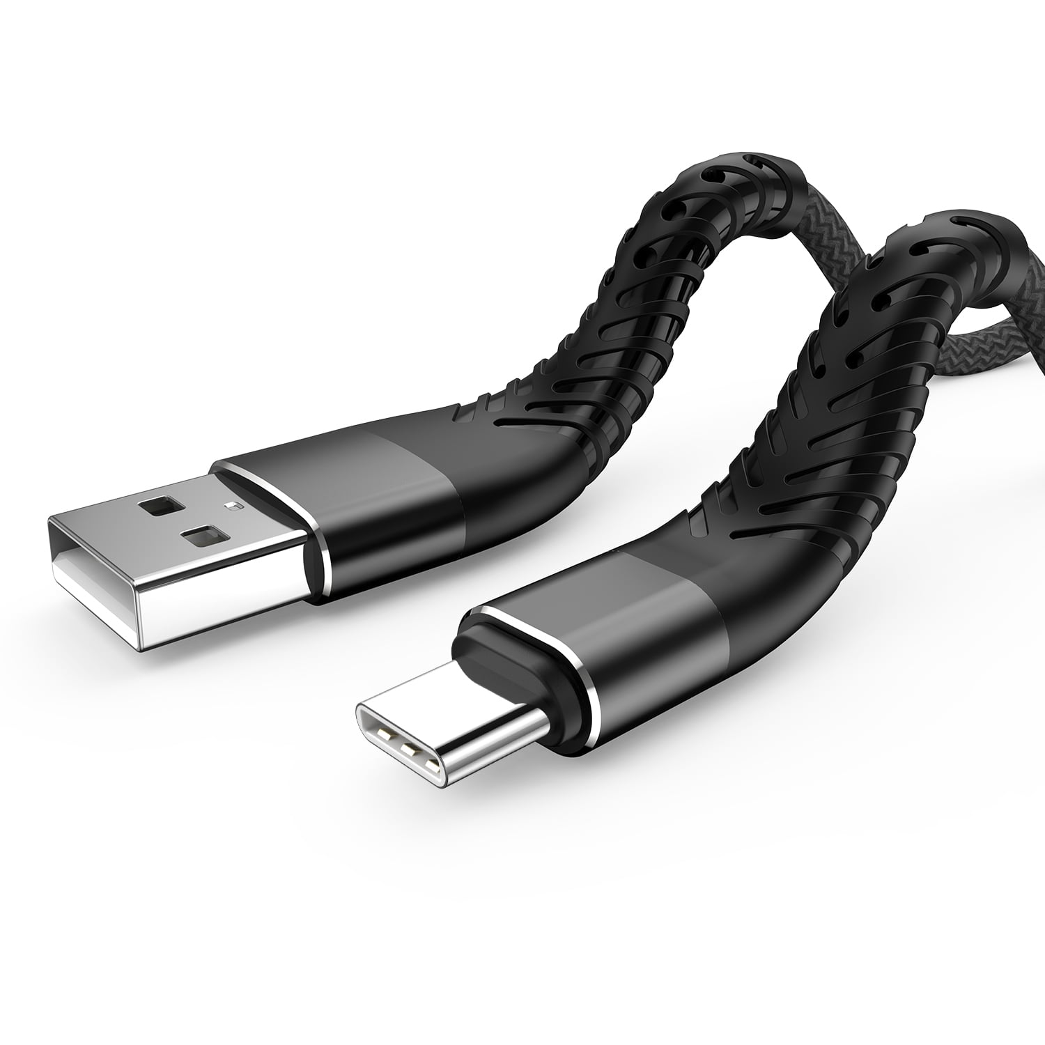 USB-C to USB Cable 3A Fast Charging Cord 10ft Nylon Braided Charger ...