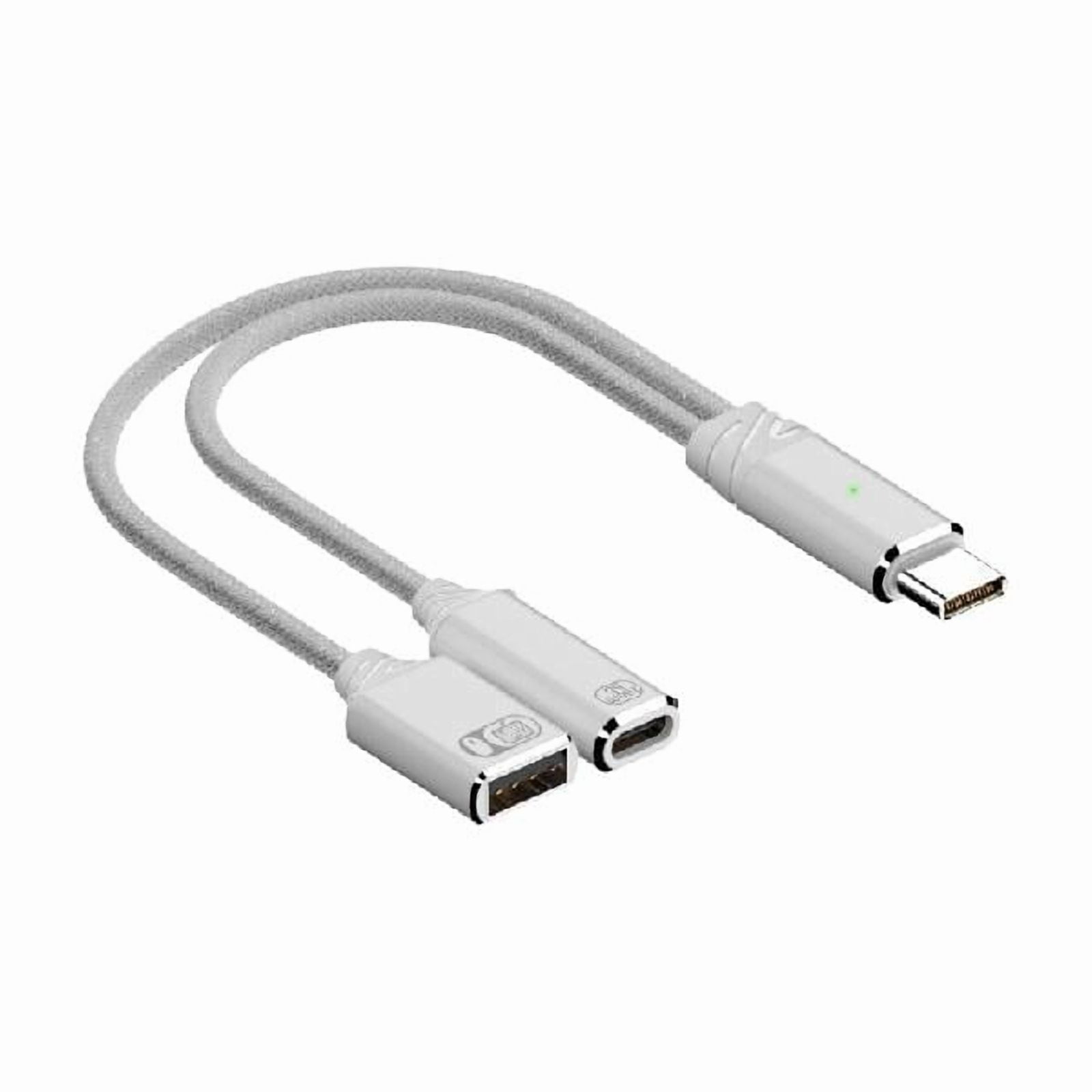 USB C to USB OTG Adapter Cord Type C Splitter Headphone Charger Cable ...