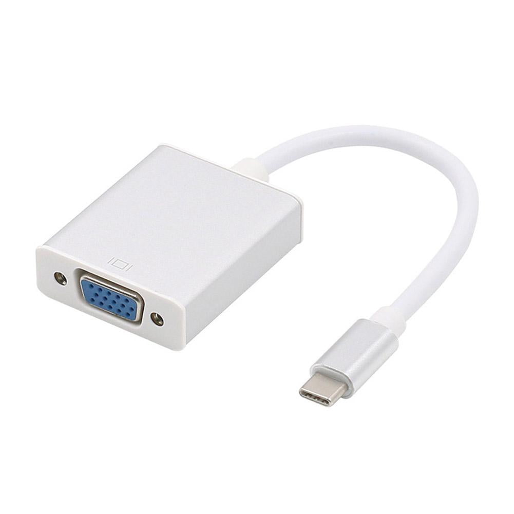 USB-C to VGA Adapter | Aluminum 1080 p 60 Hz | Plug-and-Play Projector ...