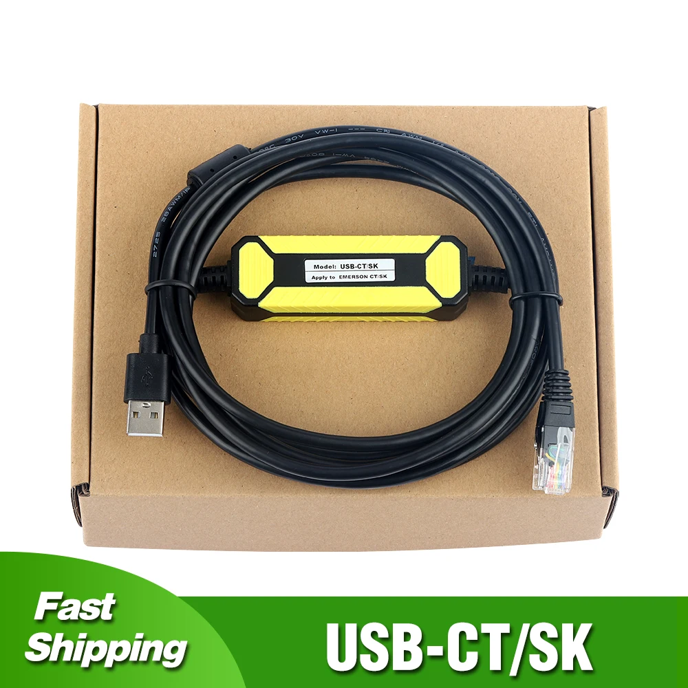 USB-CT/SK For Emerson VFD CT SK Debugging Cable Data Download Line Comms CT-USB-Cable USB to ...