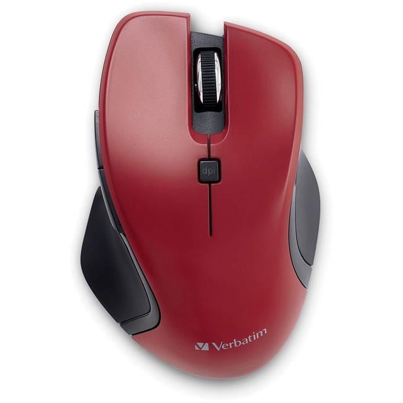USB-CWireless Blue LED Mouse - Red - Walmart.com